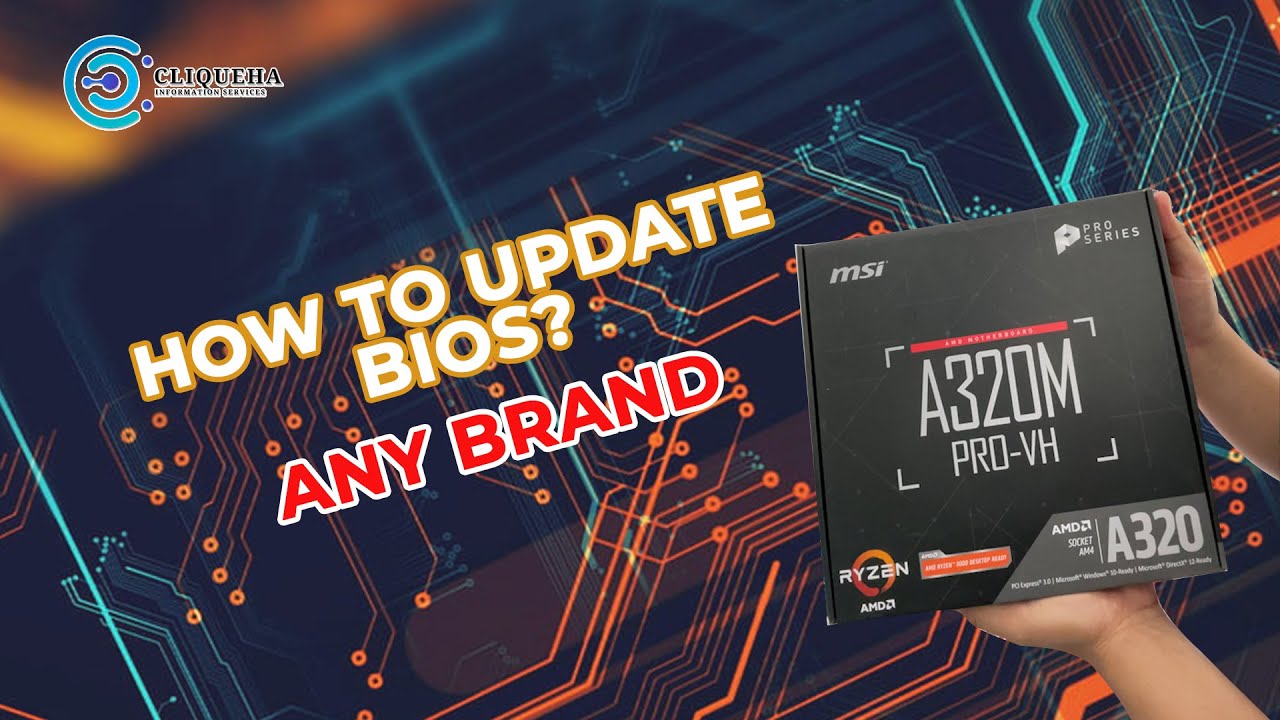 How to Update Bios in A320M Mother Board | Any Brand - YouTube