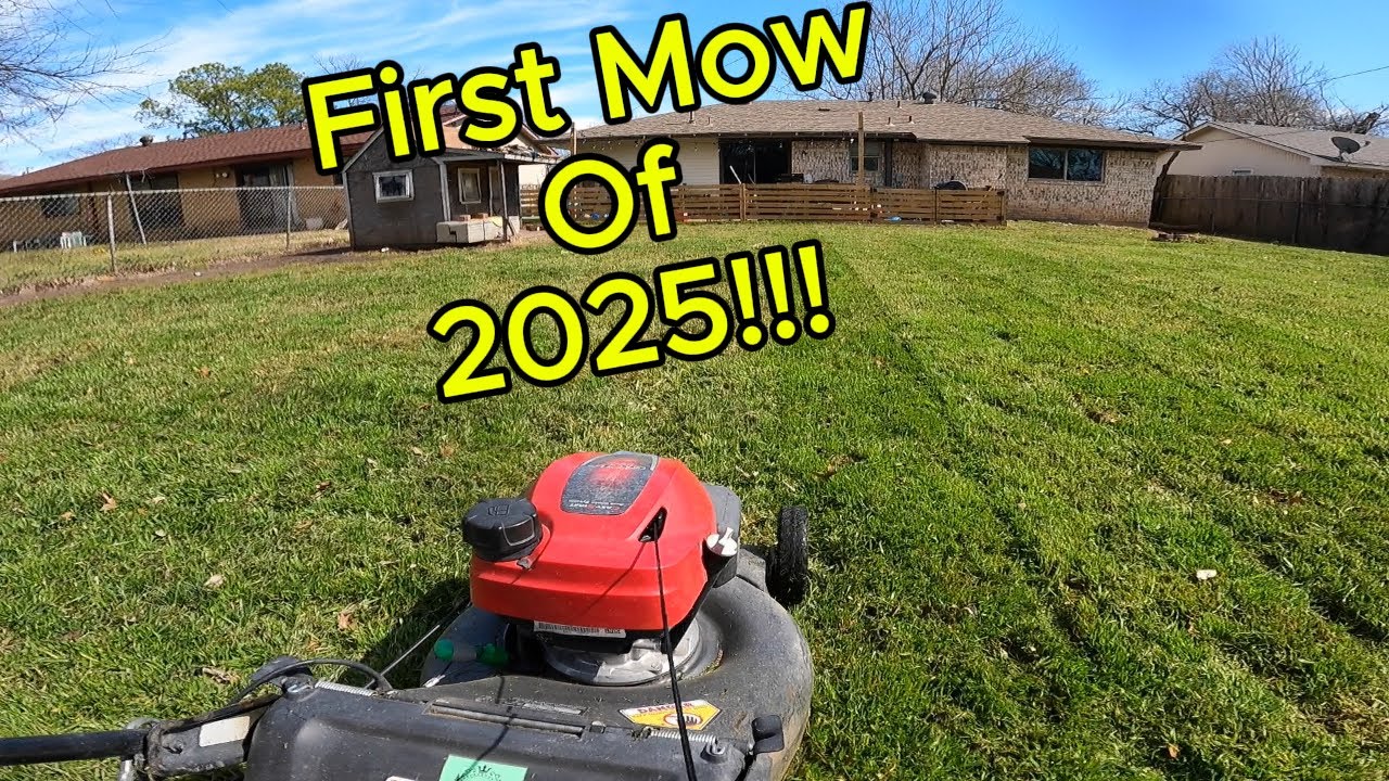 First mow of 2025 - YouTube