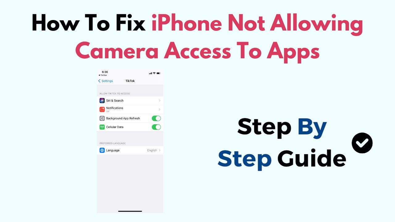 How To Fix iPhone Not Allowing Camera Access To Apps (2026) - YouTube