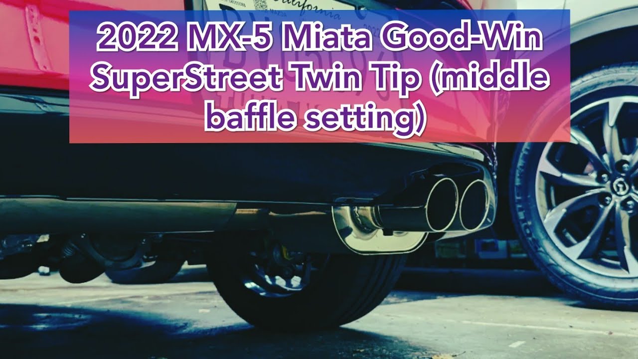 2022 Miata Club BBR Good-Win SuperStreet Twin Tip (middle baffle ...