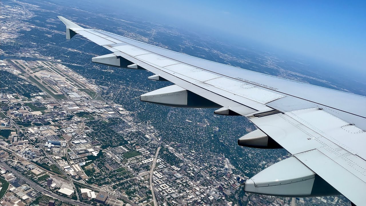 Clear DFW Takeoff With Love Field Views – American Airlines – Airbus ...