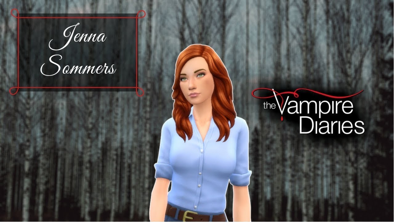 The Sims 4 CAS: Vampyyripäiväkirjat 🧛‍♂️ ♦ Jenna Sommers - YouTube