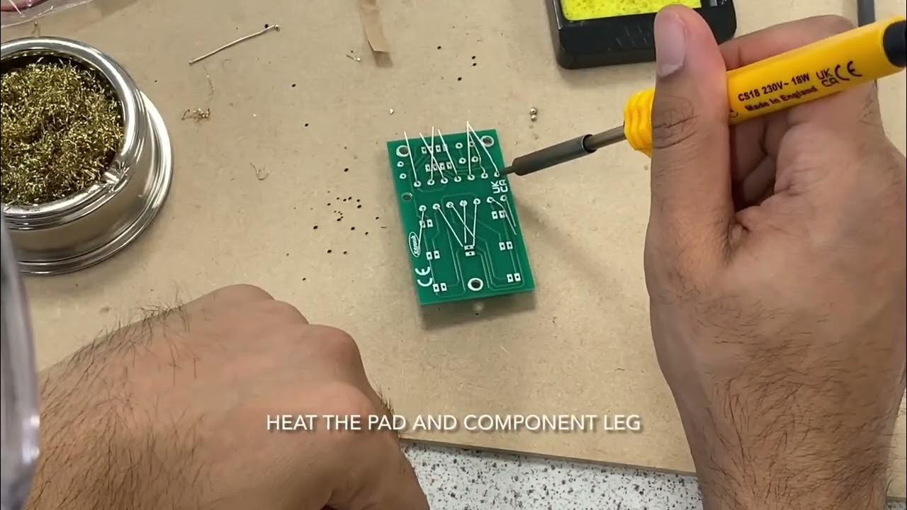 Soldering: Electronic Dice Circuit Board - YouTube