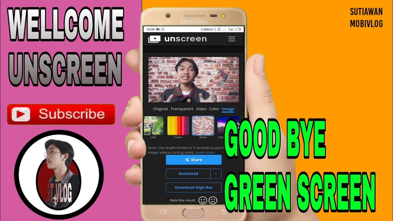 Wow good bye GREEN SCREEN wellcome UNSCREEN || Edit video terbaru ...