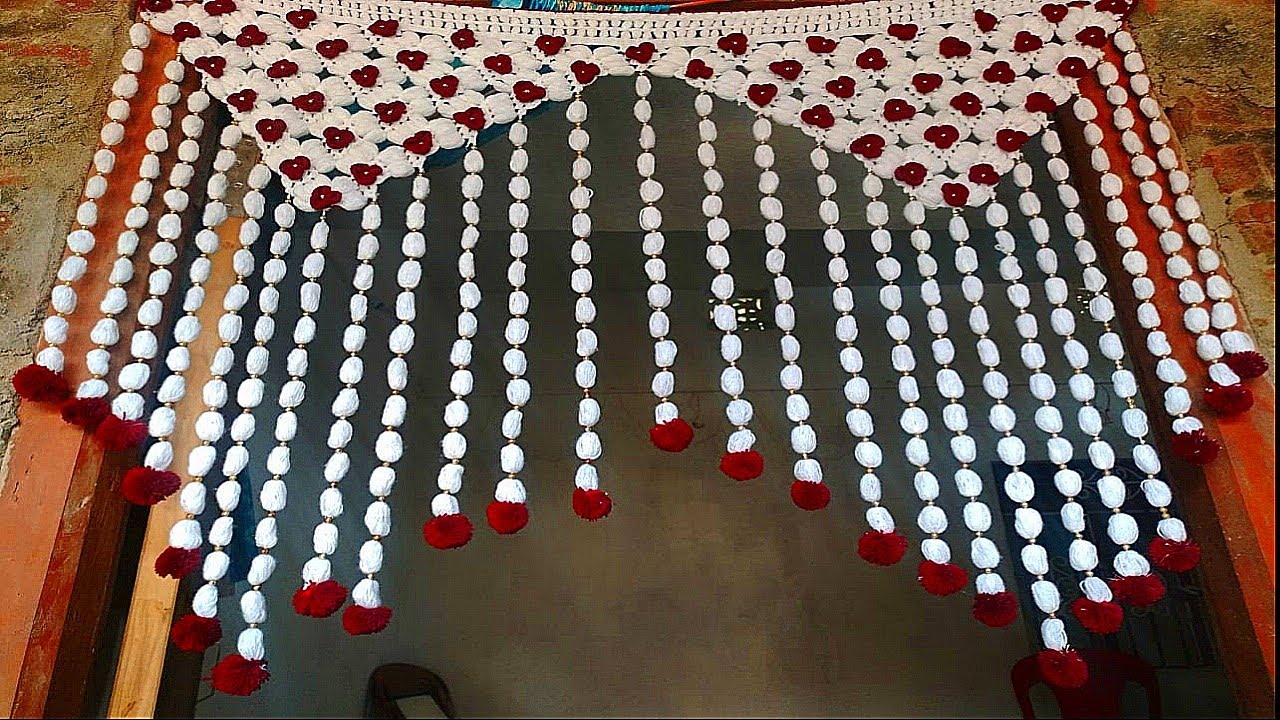 🥰Gate parda design ||door hanging handmade home decoration|gate parda ...
