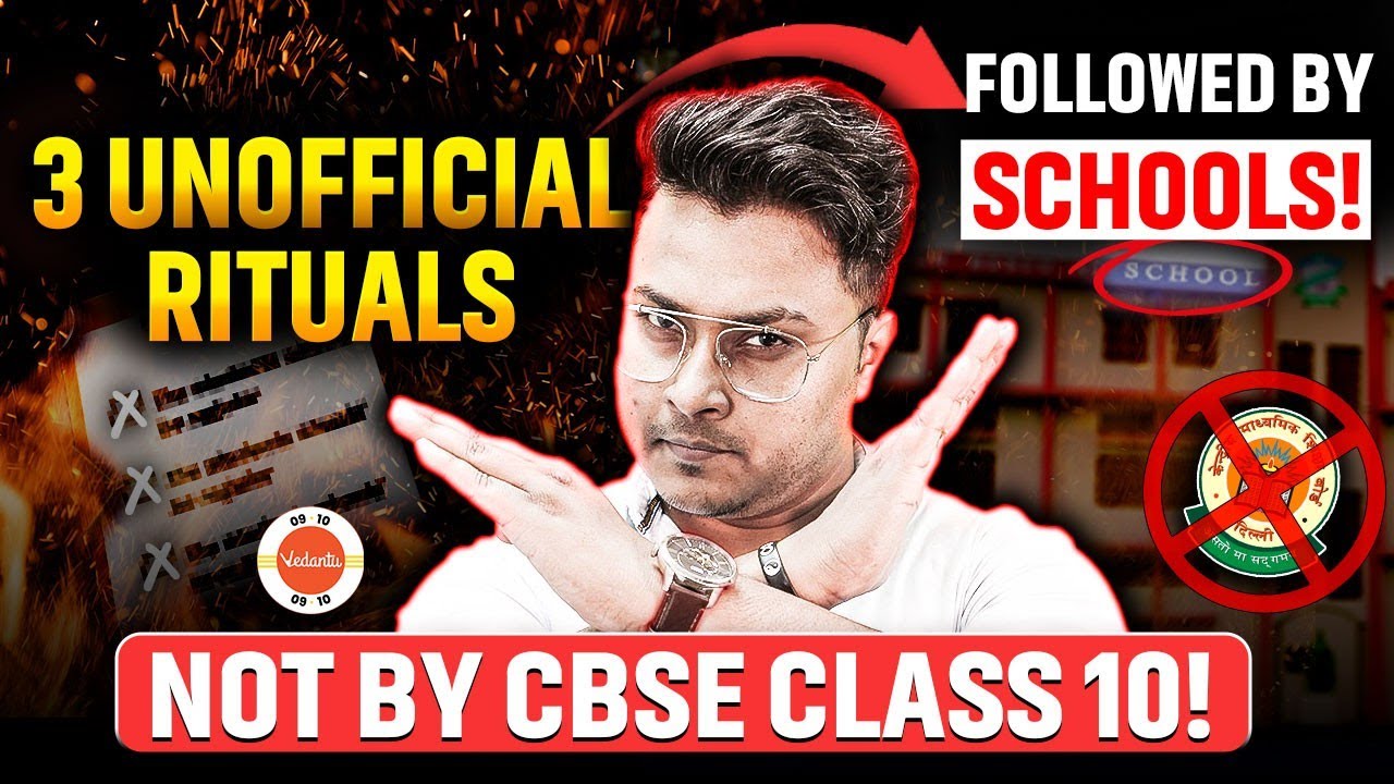 3 Unofficial Rituals Followed By Schools! Not By CBSE class 10! - YouTube