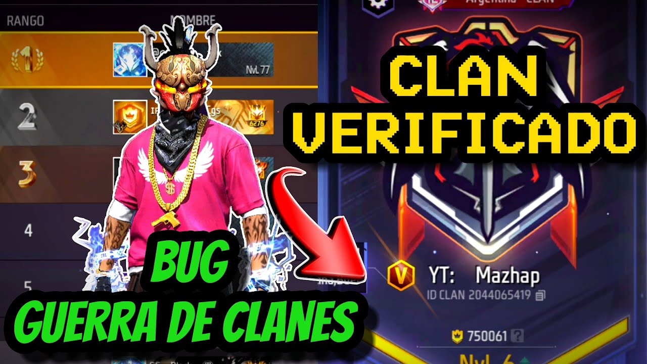 CONSIGUE EL VERIFICADO y NUEVO BUG EN GUERRA DE CLANES! Free Fire - YouTube
