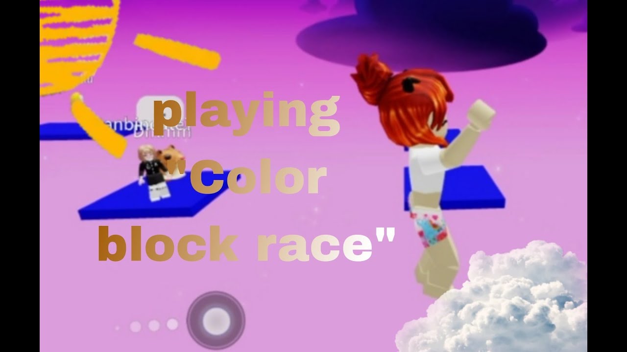 playing "color block race" #roblox #robloxedit #robloxshorts # ...
