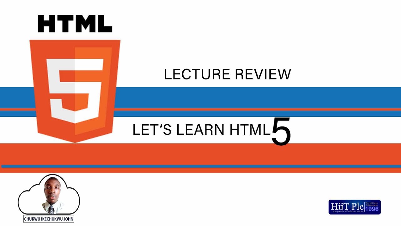 Html5 Project Lecture Review Part 1 Youtube