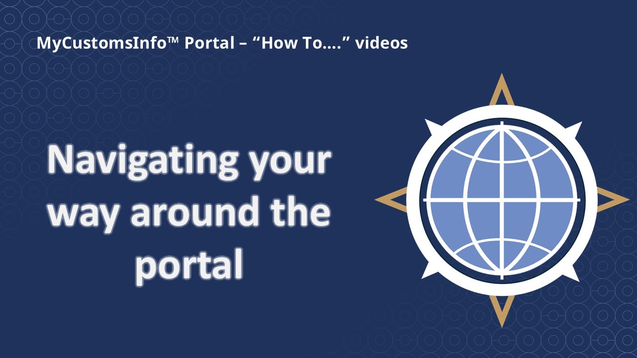 Navigating your way around the portal - YouTube