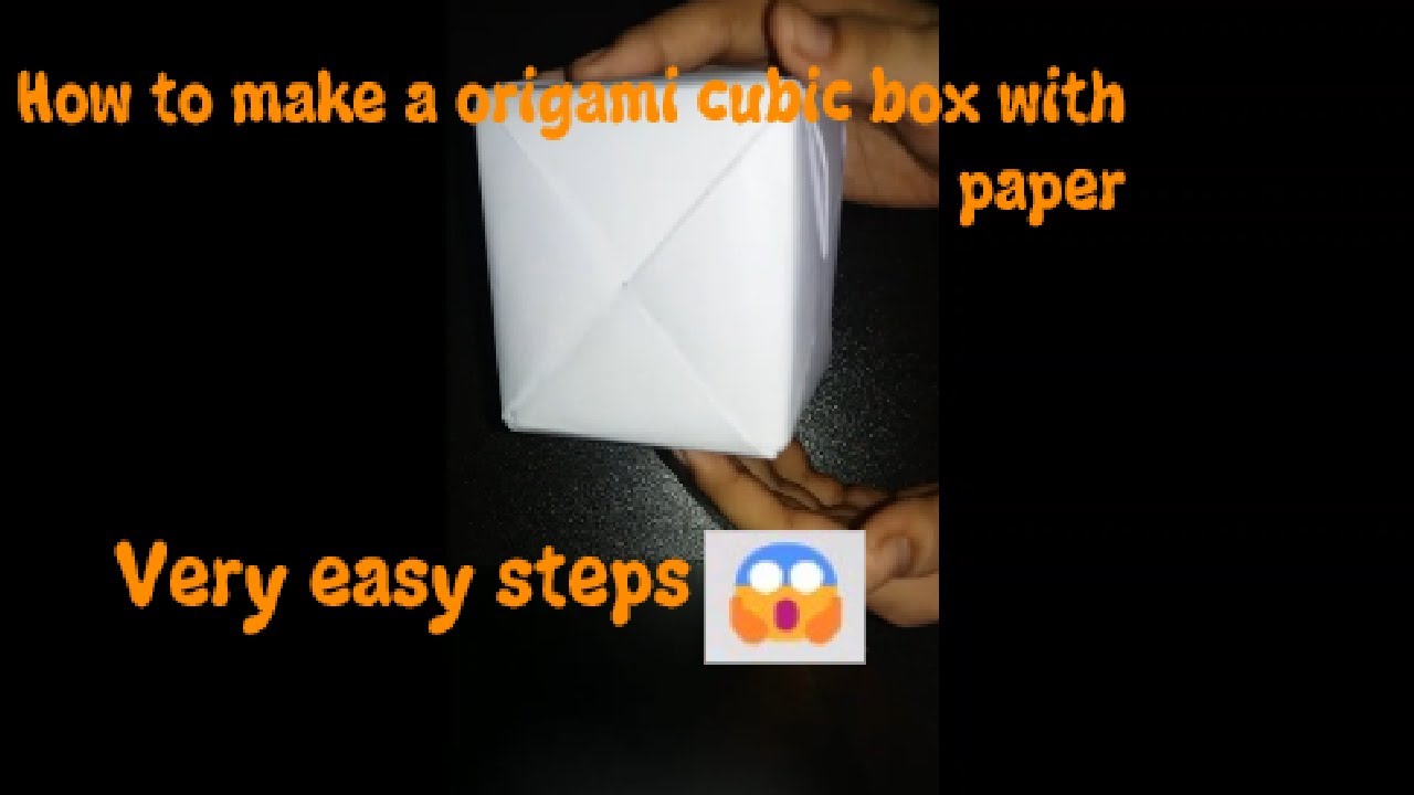 How to make a Origami Cubic box with paper Easy steps (Needs 6 square ...