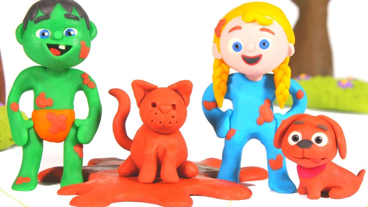 Kids Having Fun At The Muddy Puddles Cartoons For Kids - YouTube