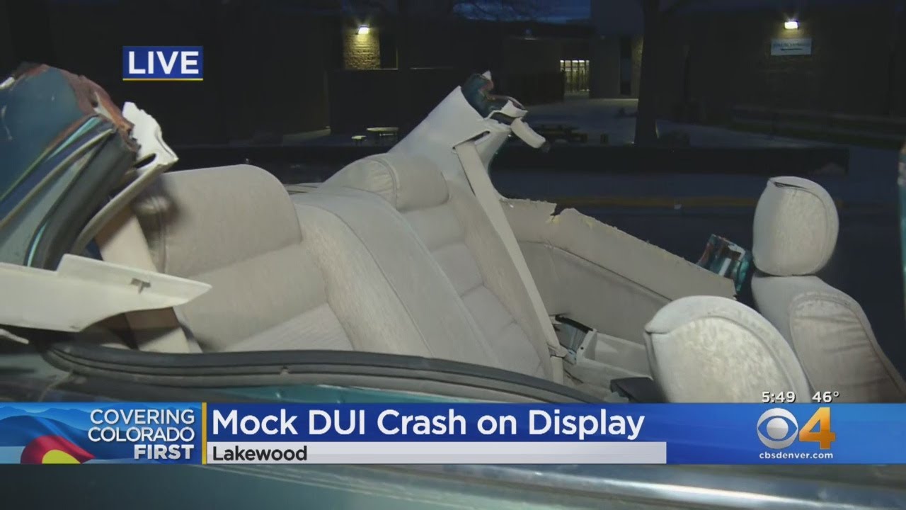 Mock DUI Crash On Display In Lakewood - YouTube