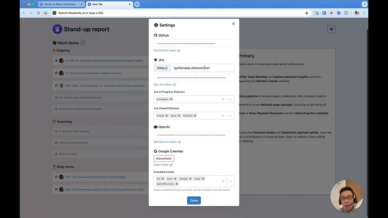 Generating your daily stand-up report automatically! (Jira, GitHub, and Google Calendar users ...
