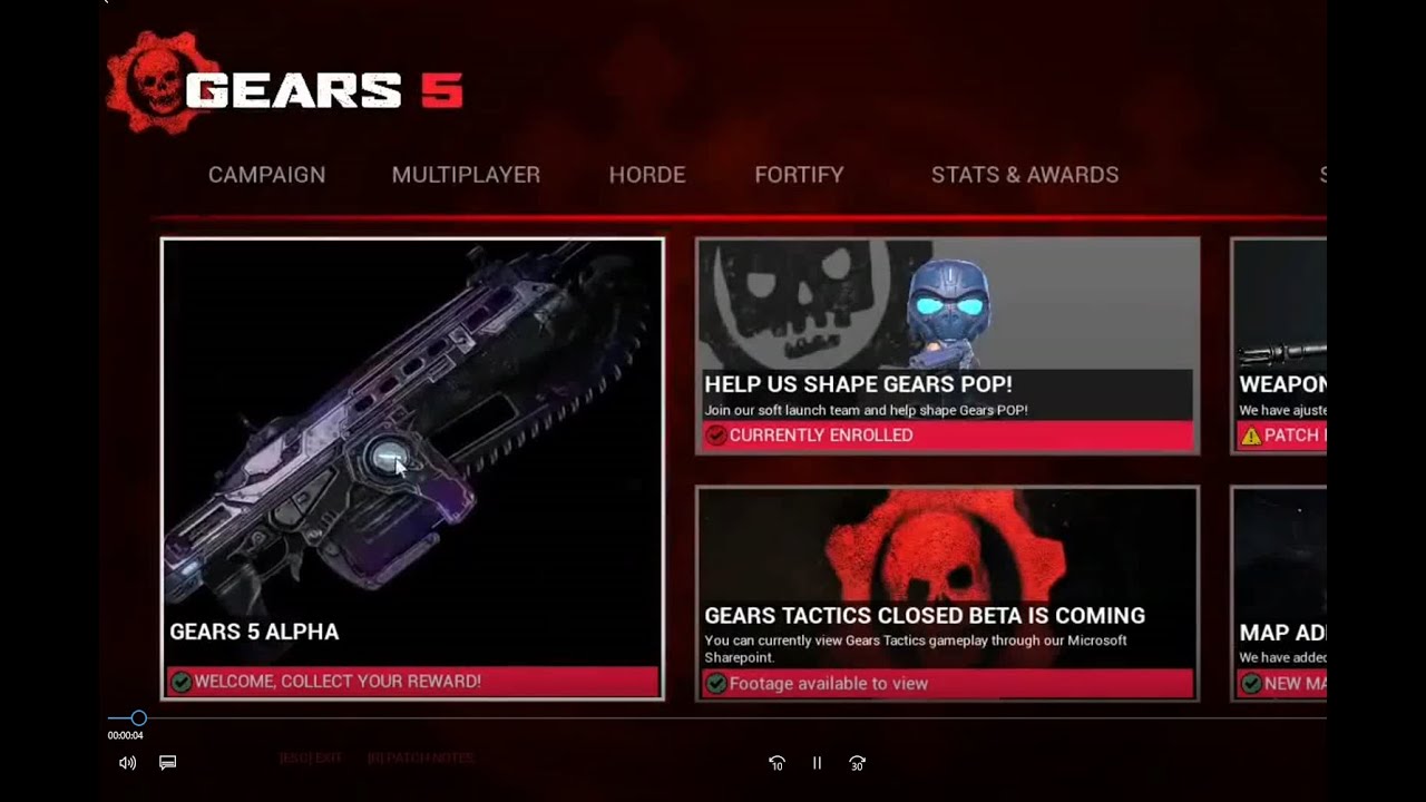 EL MENU DE GEARS OF WAR 5 !! FILTRACION O FAKE - YouTube