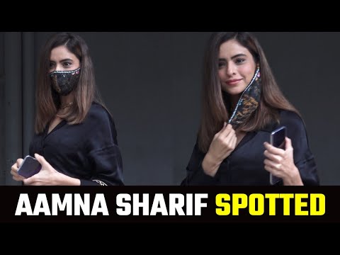 Aamna Sharif Spotted At Andheri Mumbai | Aamna Sharif's Black Look.