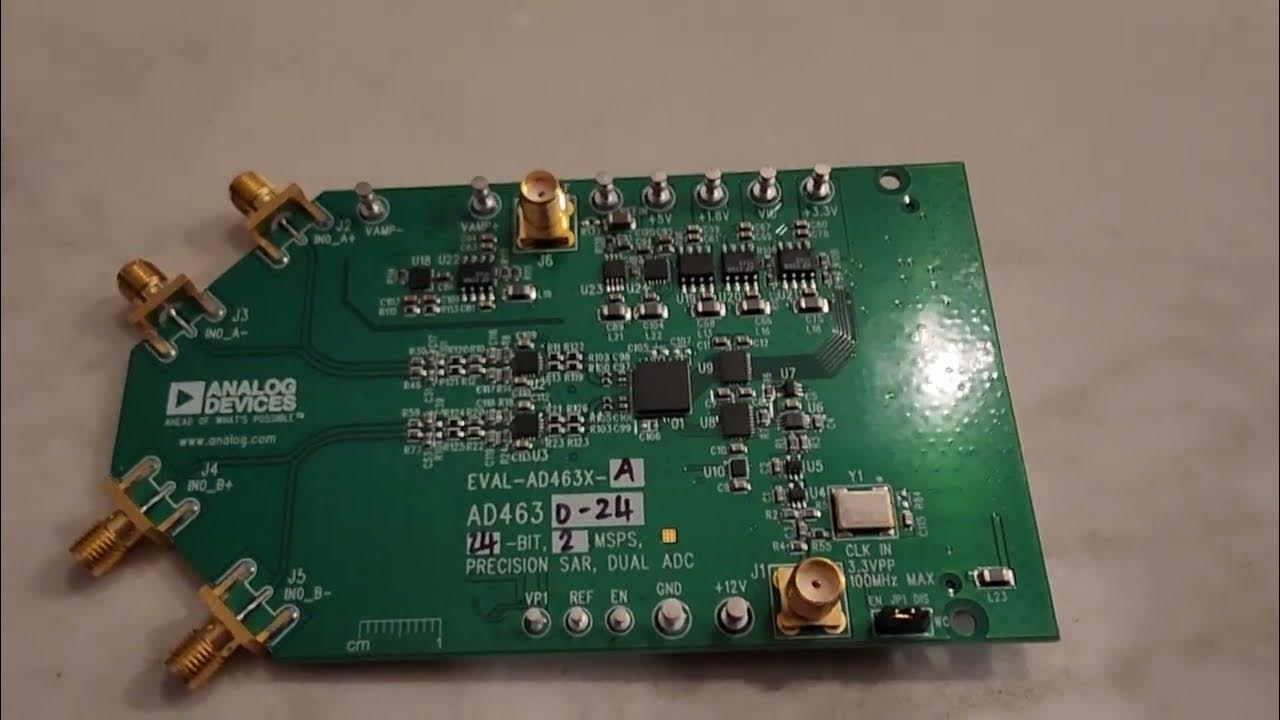 EVAL-AD4630-24 Evaluation Board, 24-Bit, 2 MSPS Dual Channel SAR ADC - YouTube