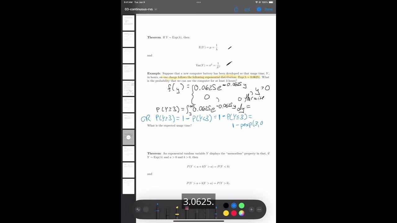 Class Prep 12: Exponential Random Variables (Captioned) - YouTube