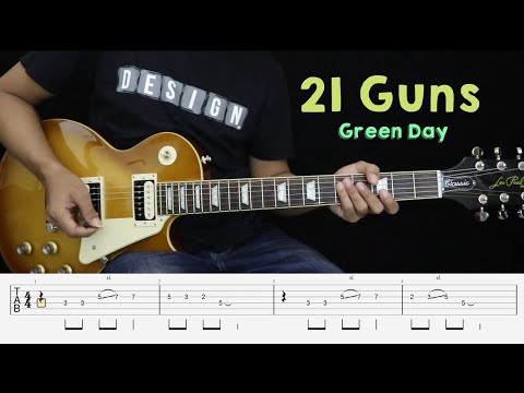 21 GUNS - Green Day - Instrumental Guitar Cover + TAB - YouTube