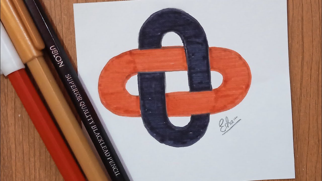 How To Draw Shapes|Draw Chain Link|Still Life Drawing|Easy Drawing ...