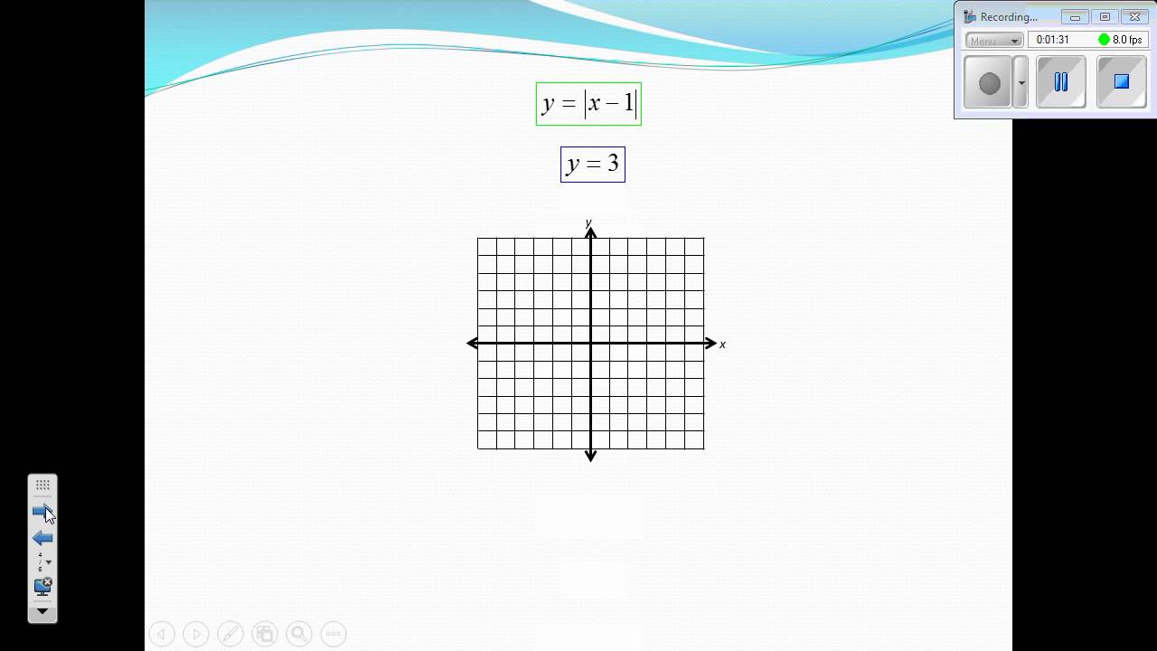Flipped Notes Solving Absolute Value Equations by Graphing - YouTube