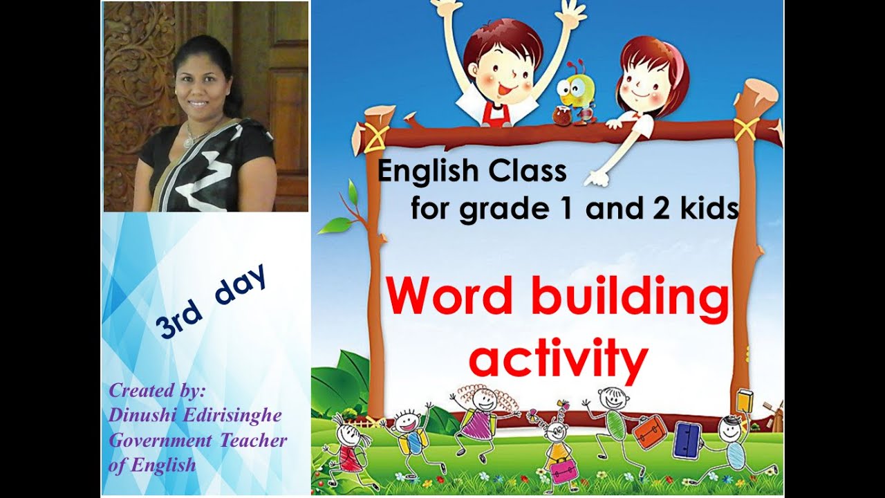 word building Activity-Grade 1 & 2 English Class - YouTube