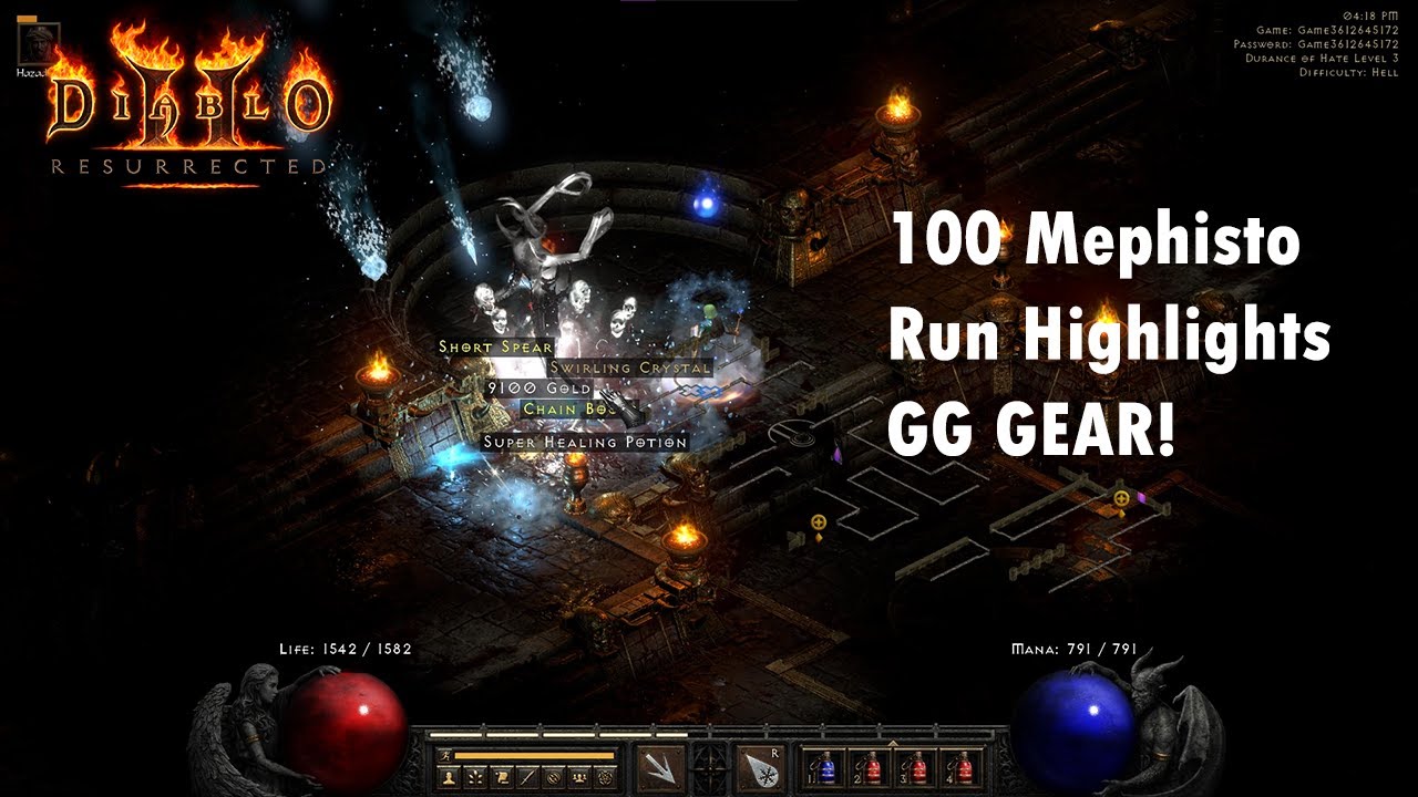 100 Mephisto Runs - SOJ Found! D2R - YouTube