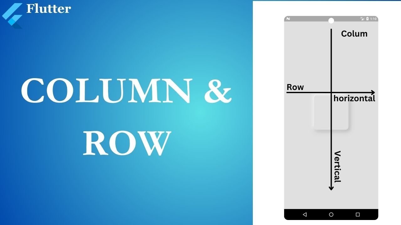 COLUMN & ROW • Flutter Widget of the Day #03 - YouTube