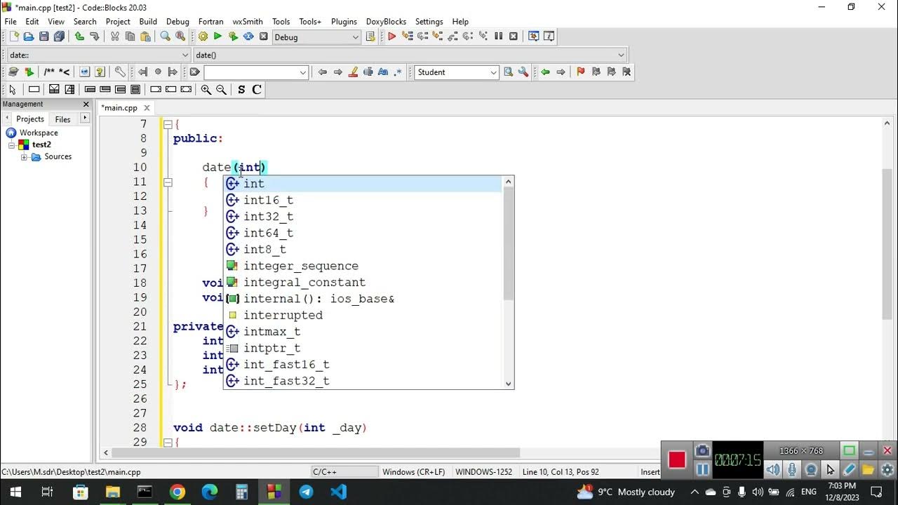 C++ OOP (EPS 05) - Declare Class Functions Out of Class | تعریف توابع کلاس خارج از کلاس - YouTube