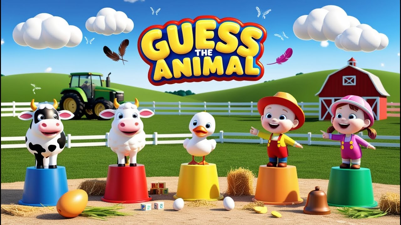 FUN Animal Picture Guessing Game | Guess Farm Animal for Children - YouTube
