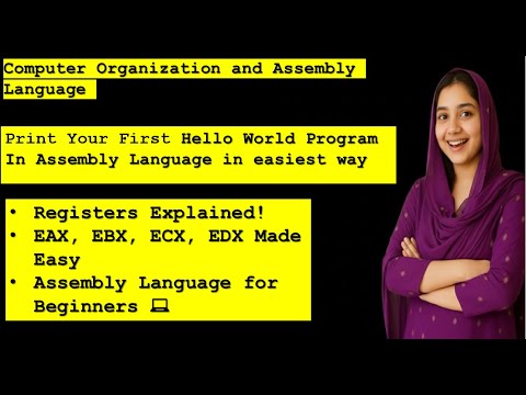 Hello World in Assembly | EAX, EBX, ECX, EDX Explained for Beginners ...