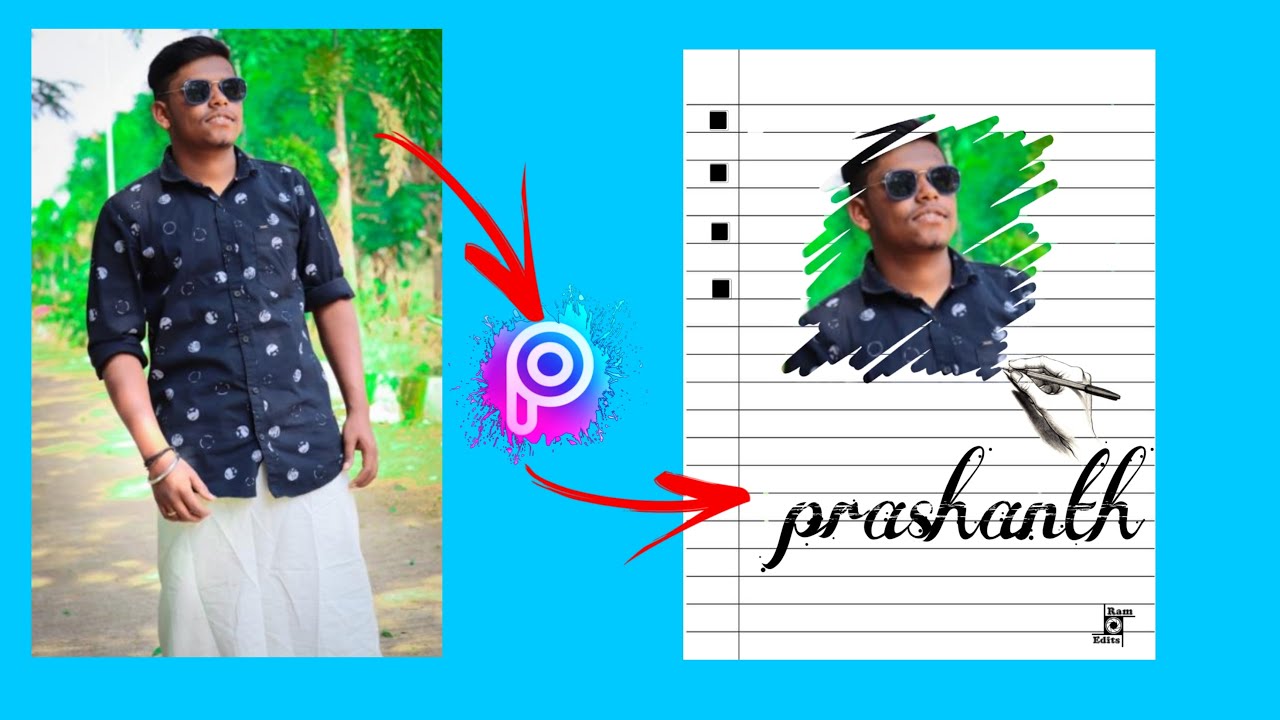 New creative paper photo editing in picsart || picsart || RamEditings ...