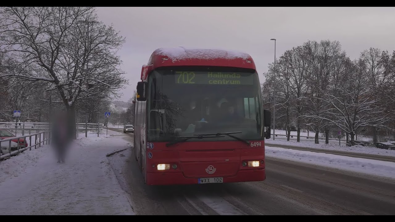 Sweden, Stockholm, bus 702 ride from Alby to Hallunda - YouTube