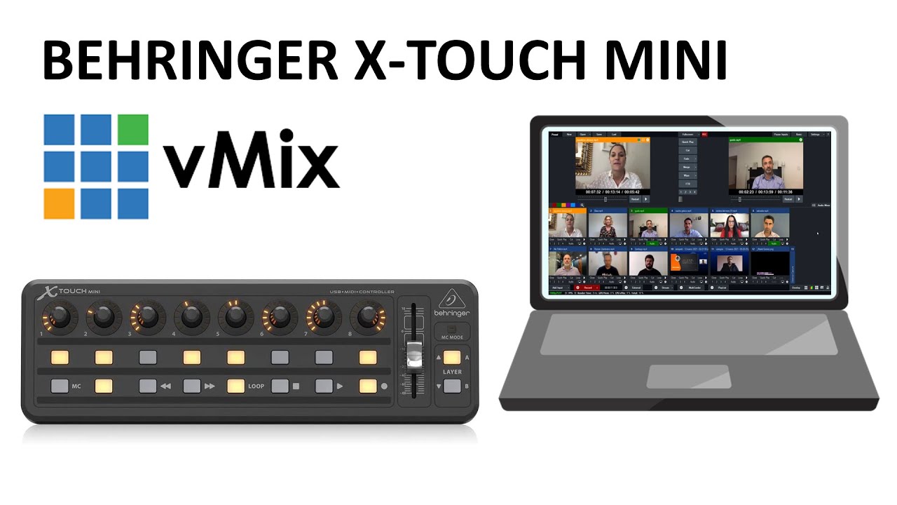 XTouch Mini en Vmix - YouTube