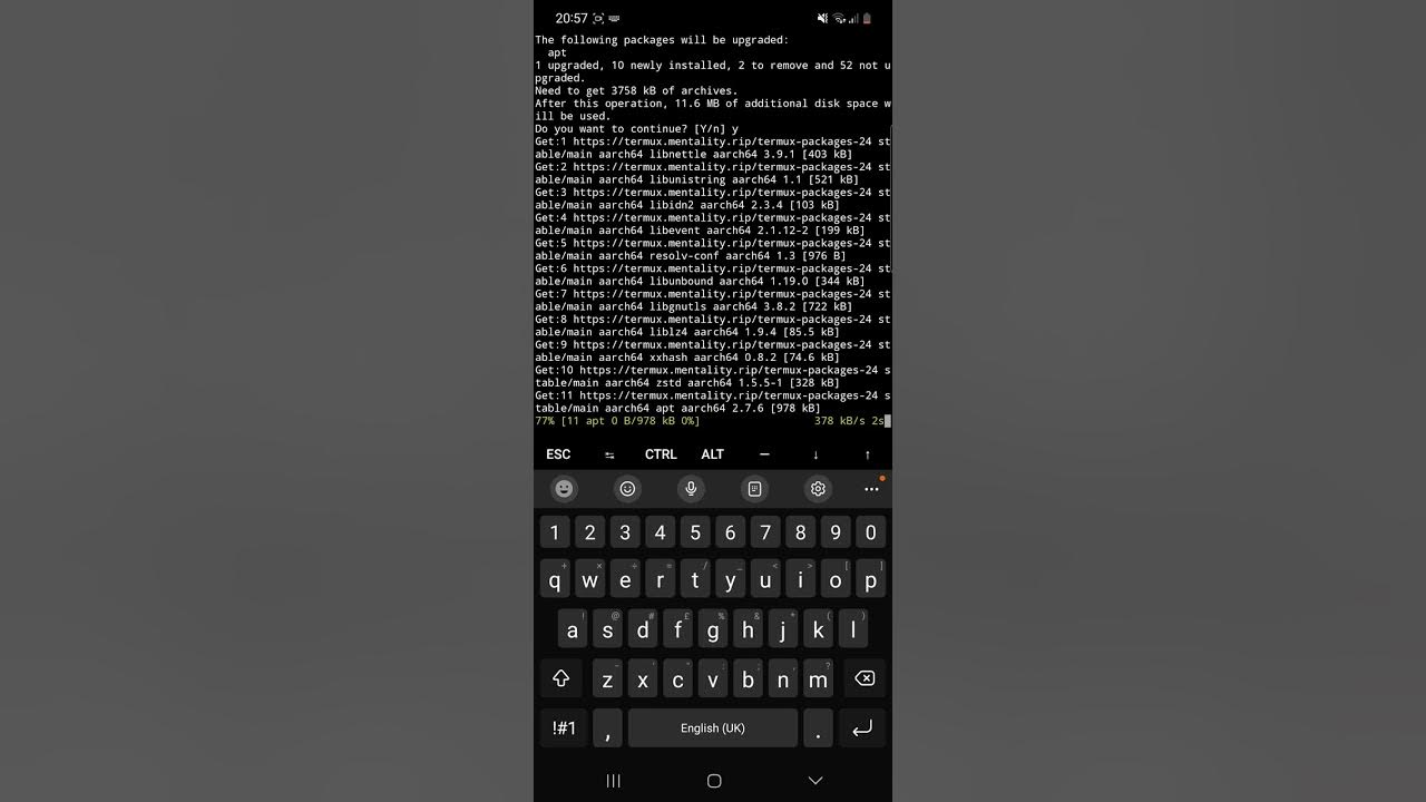 How to use Termux terminal emulator on an Android device. - YouTube
