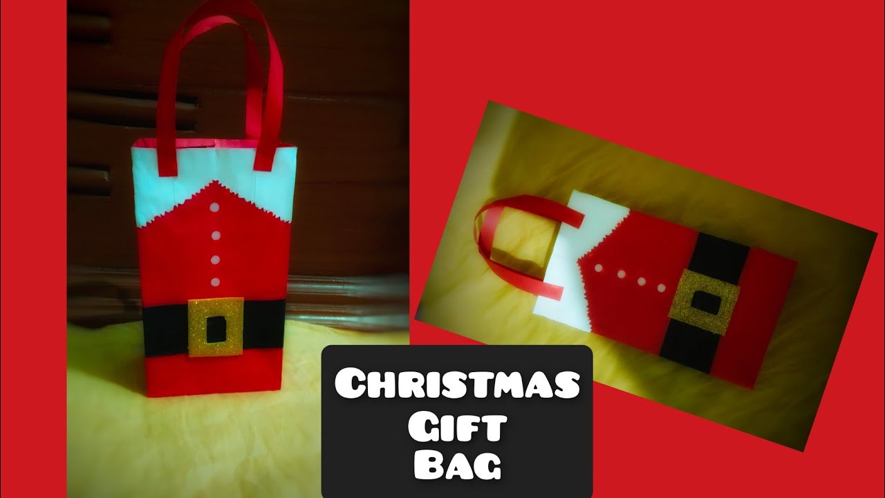 DIY Santa Claus Gift Bag For Christmas|How to Make a Paper Bag ...