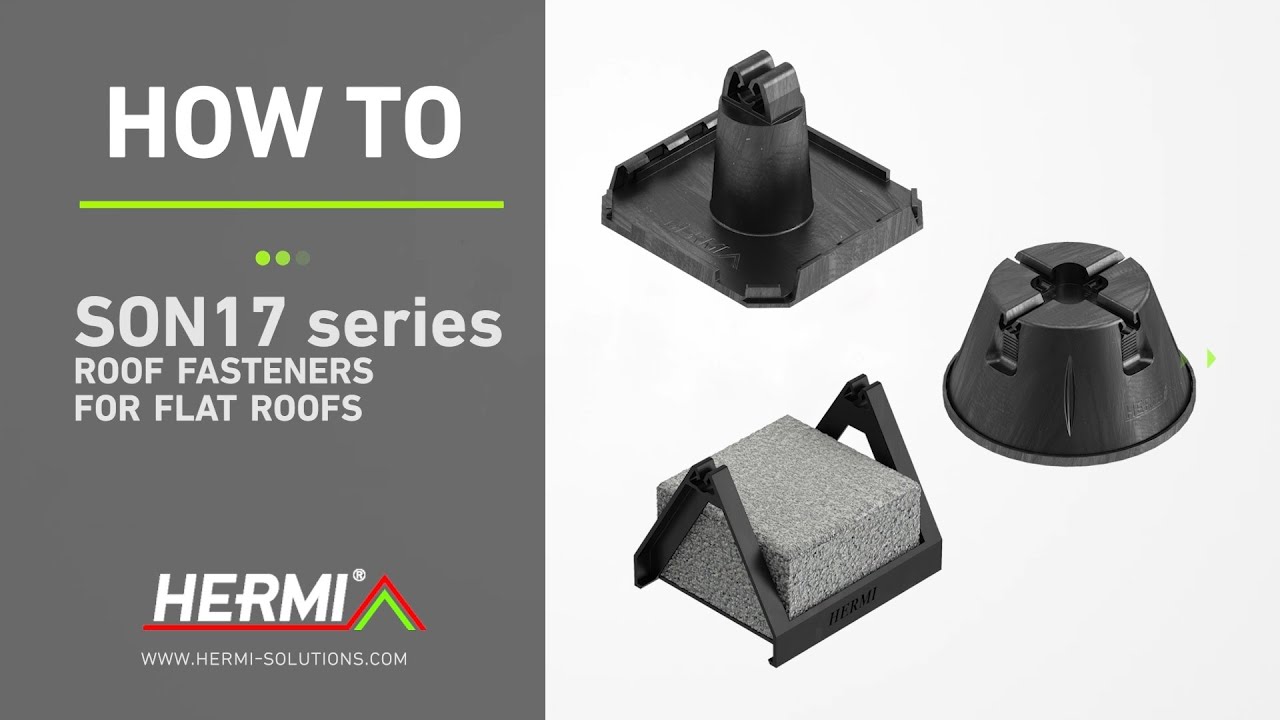 Lightning Protection - How To Install Round Conductor On A Flat Roof ...