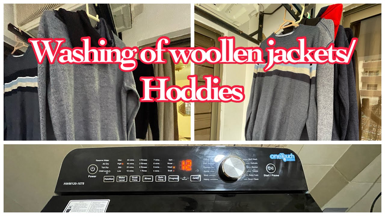 How to wash fungus infected woollen jackets/Hoodies in fully automatic ...