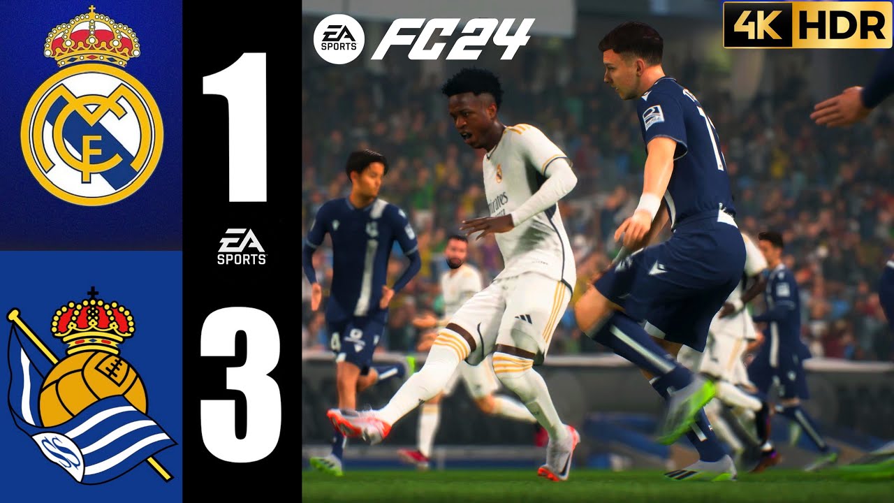 FC 24 | Real Madrid 1 vs 3 Real Sociedad | LaLiga - YouTube