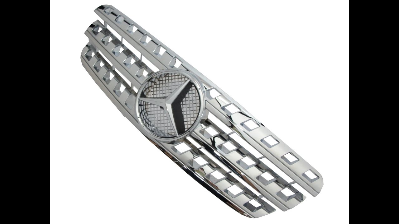 CrazyTheGod W163 1998-2005 GRILLE/GRILL 3FIN CHROME for Mercedes-Benz ...
