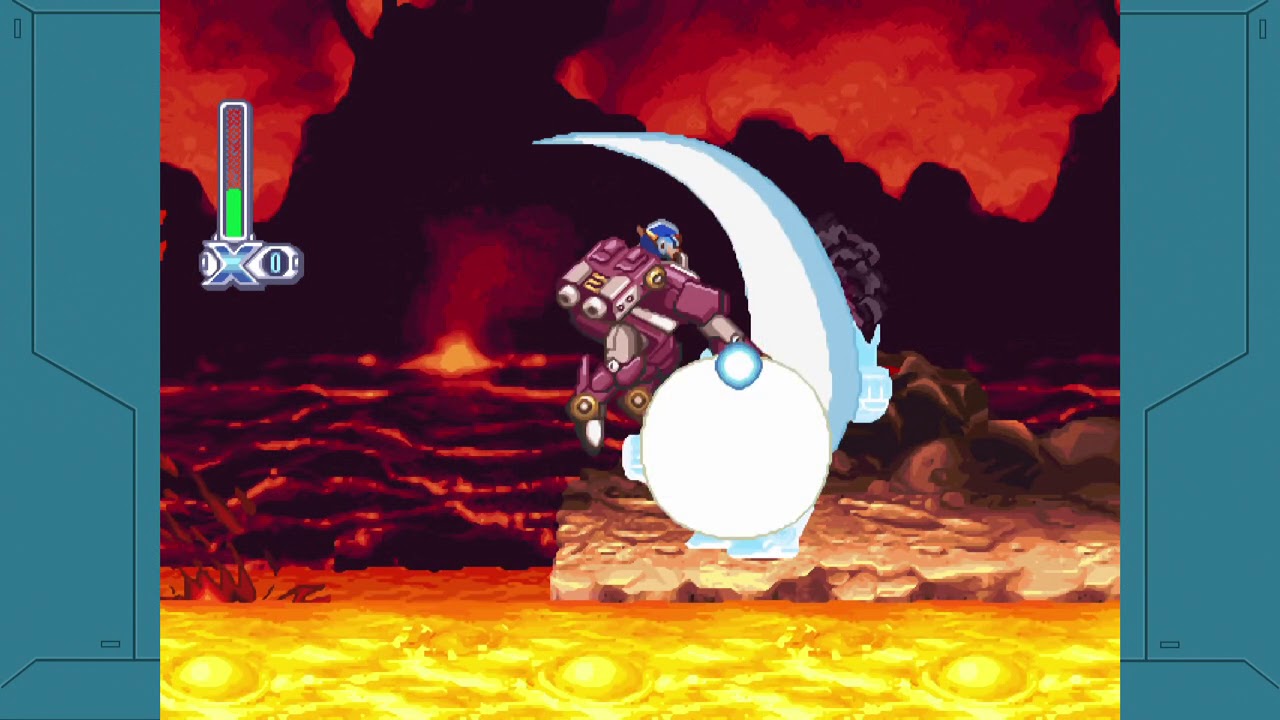 Megaman X4 - Magma Dragoon - Armor Part y Heart Conteiner - YouTube