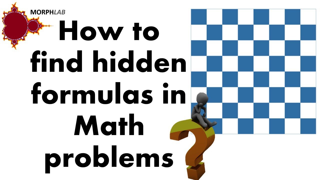 How to find hidden formulas in Math problems - YouTube