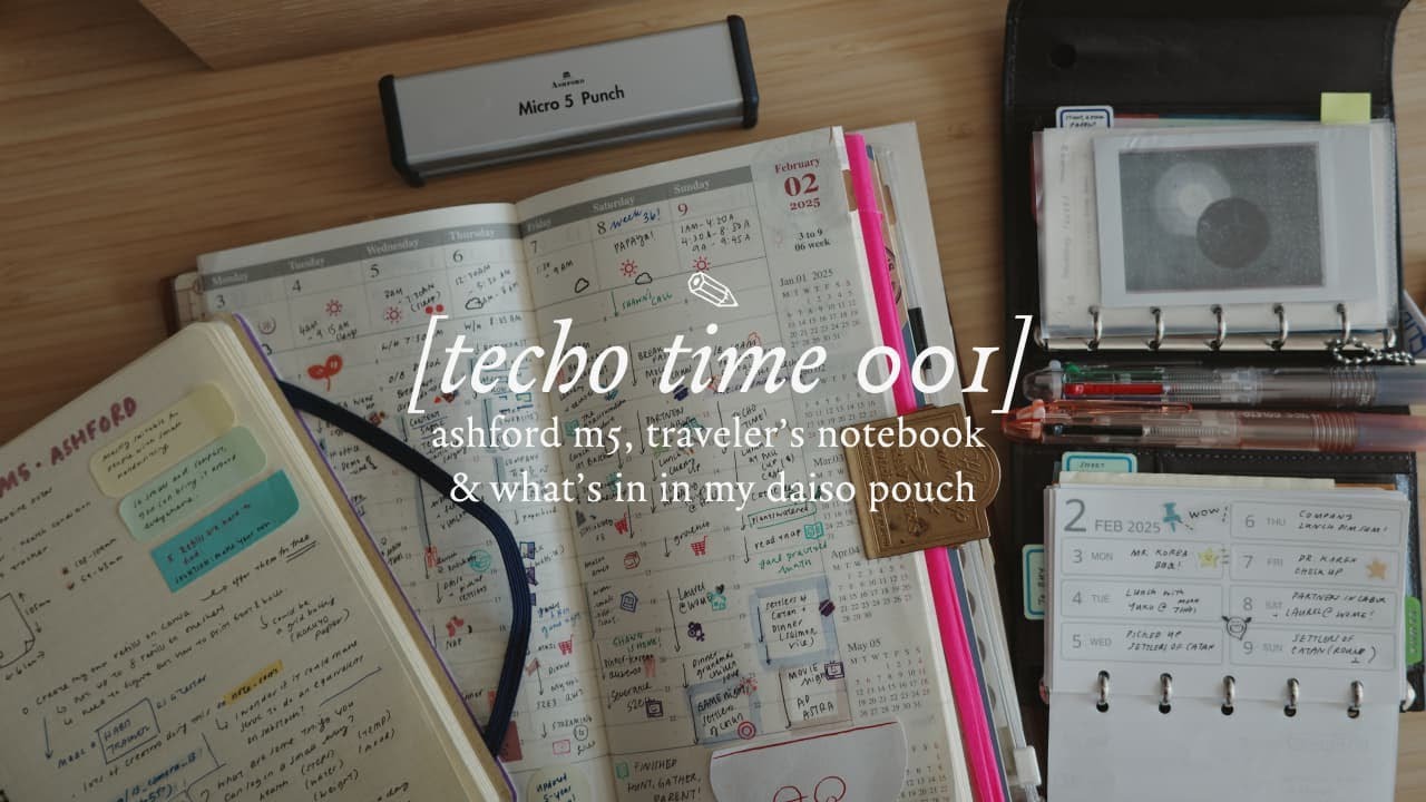 [techo time 001] — ashford micro5, traveler's notebook & what's in my ...