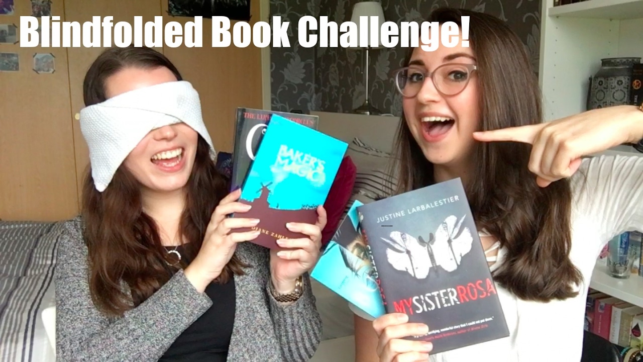 Blindfolded Book Challenge ft. Basically Britt! - YouTube