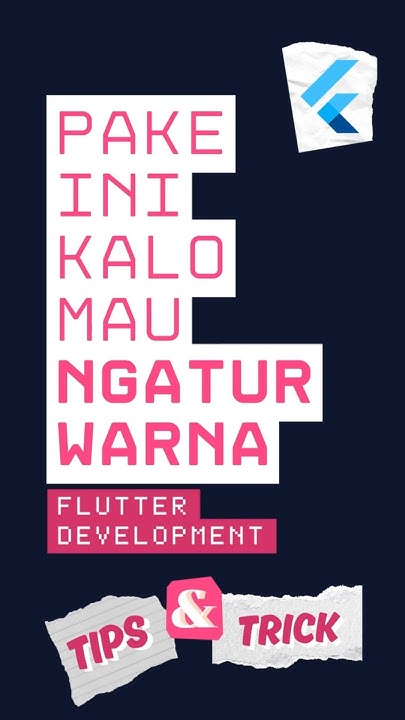 Flutter Tips: Cara Mudah Kelola Warna di Flutter tanpa Ribet! 🎨 | Code With Nazar - YouTube