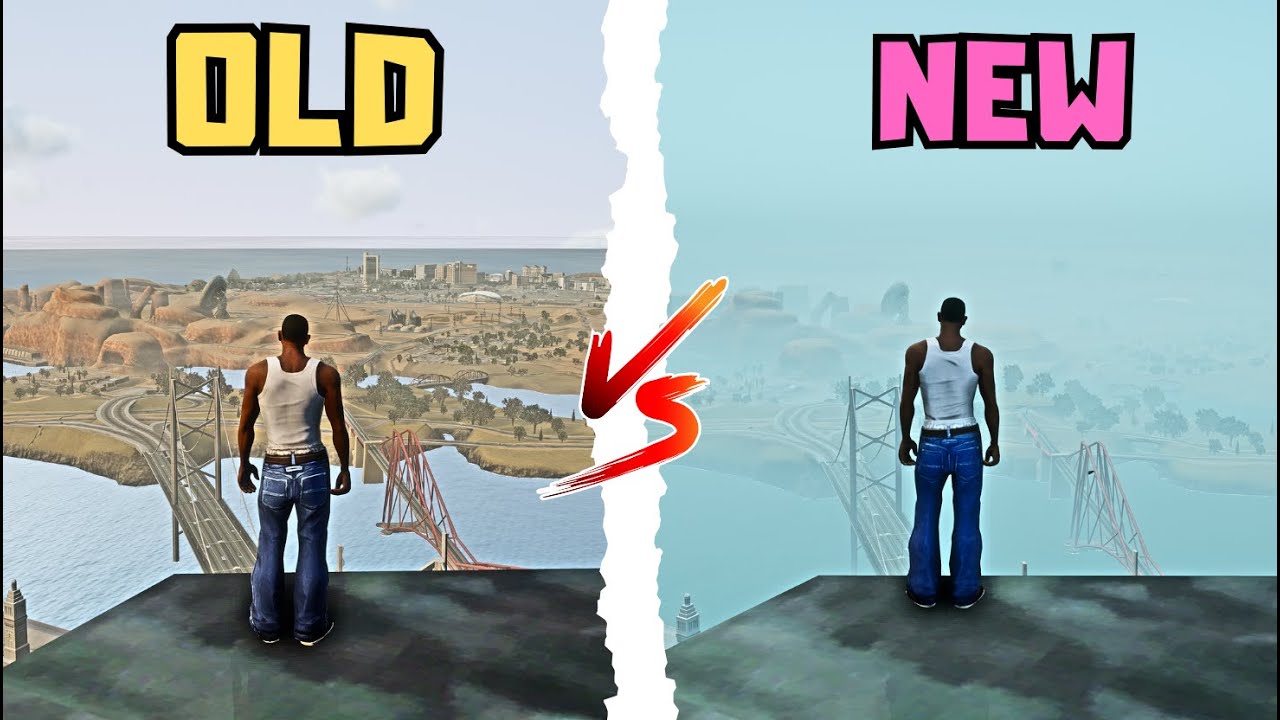GTA San Andreas Definitive Edition New Update Comparison - YouTube