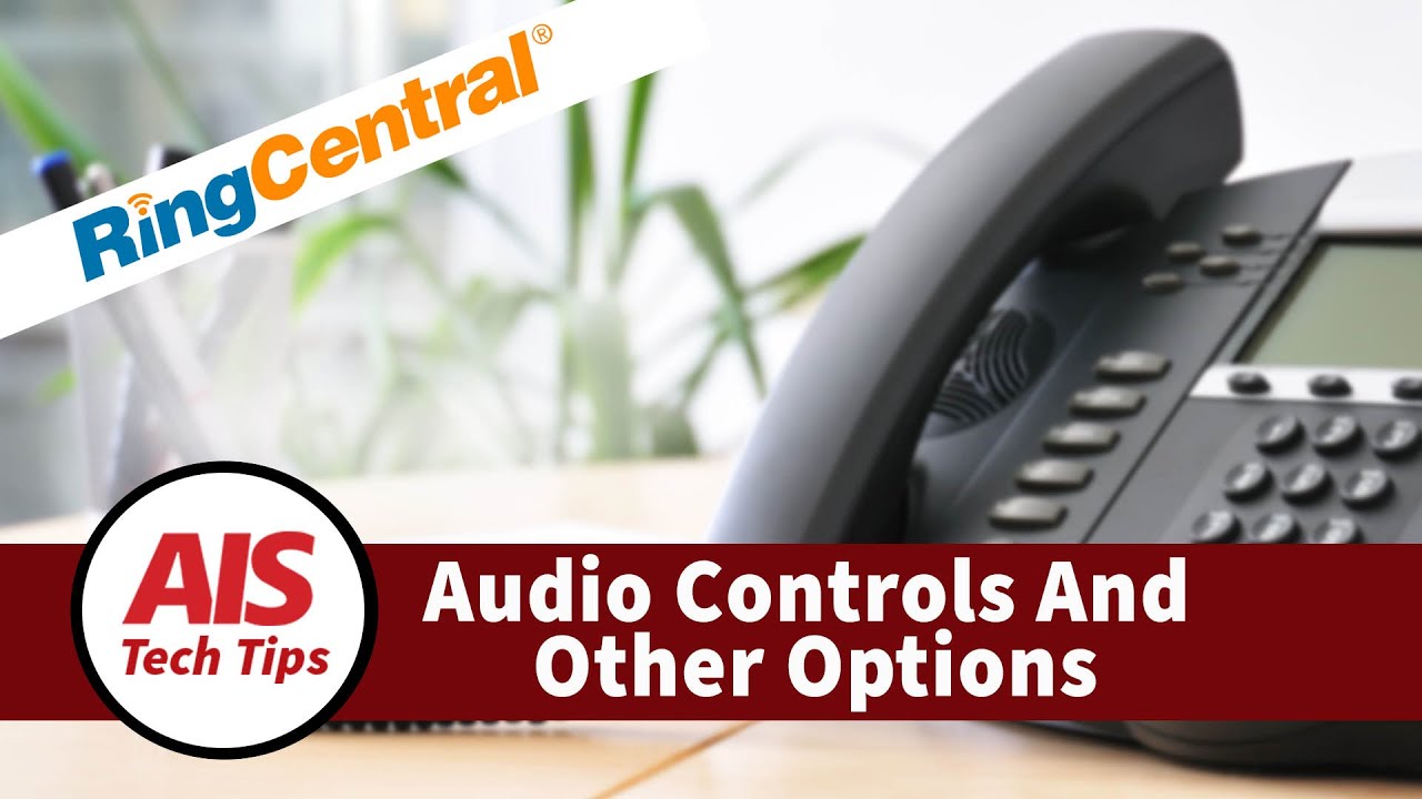 RingCentral - Audio Controls And Other Options - YouTube