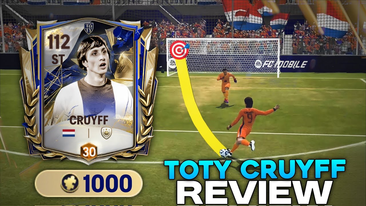 REVIEW JOHAN CRUYFF ICONO TOTY AL MAXIMO / DELANTERO META DEL FC MOBILE ...