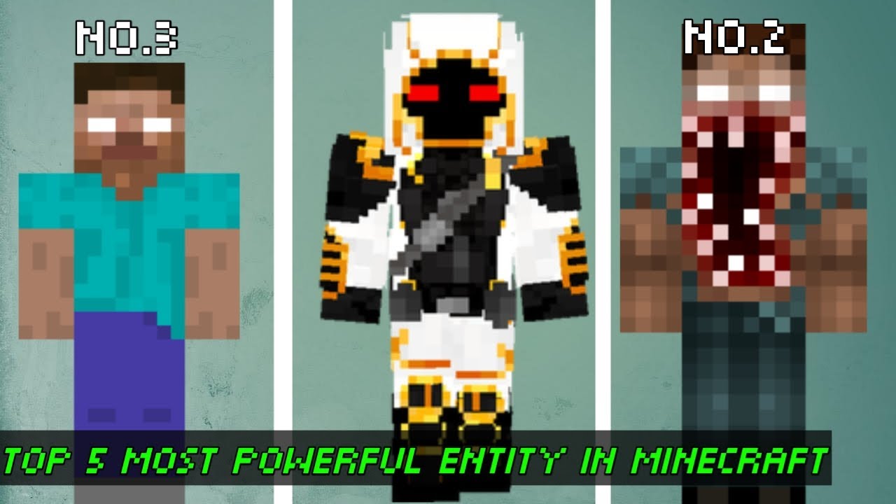 top 5 most powerful entity in Minecraft - YouTube