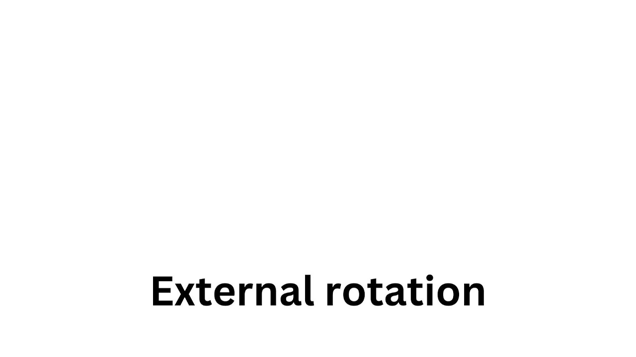 External rotation - YouTube
